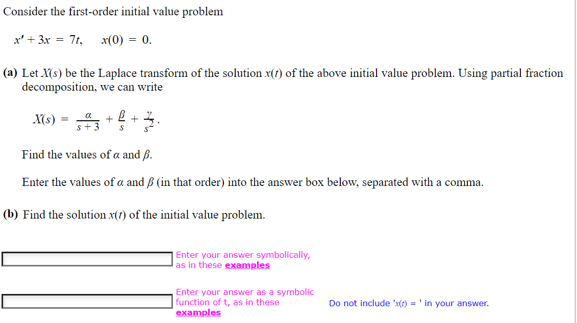 Solved Consider the first-order initial value problem x' + | Chegg.com