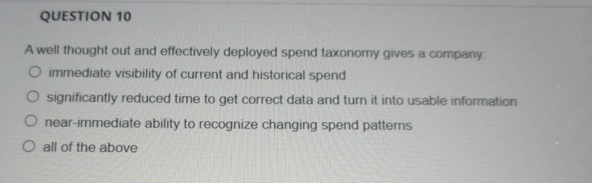Solved well thought out and effectively deployed spend | Chegg.com