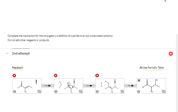 Solved Complete the mechanism for the conjugate 1,4-addition | Chegg.com