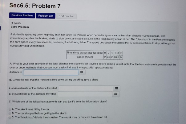 Solved Sec6.5: Problem 7 Previous Problem Problem List Next | Chegg.com