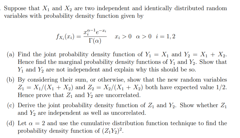Solved Suppose that X1 and X2 are two independent and | Chegg.com