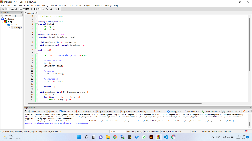 Food chain pairs We investigated the environment | Chegg.com