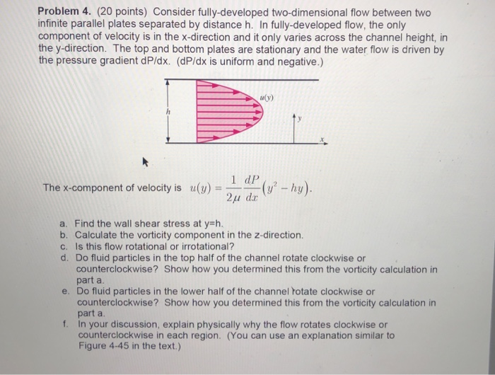 Solved Problem 4. (20 points) Consider fully-developed | Chegg.com
