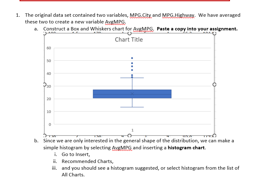 The original data set contained two variables, | Chegg.com