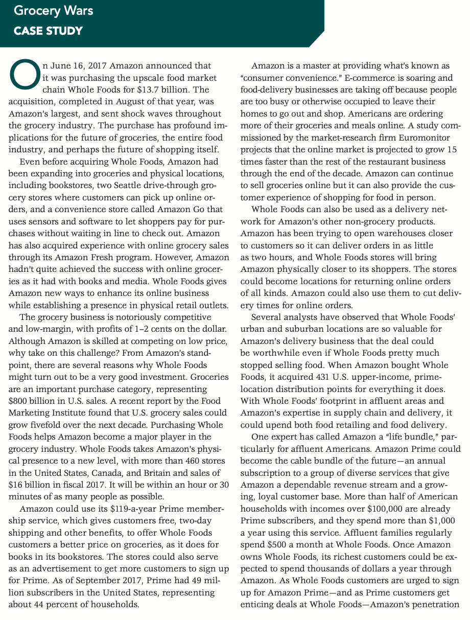 Solved Grocery Wars CASE STUDY | Chegg.com