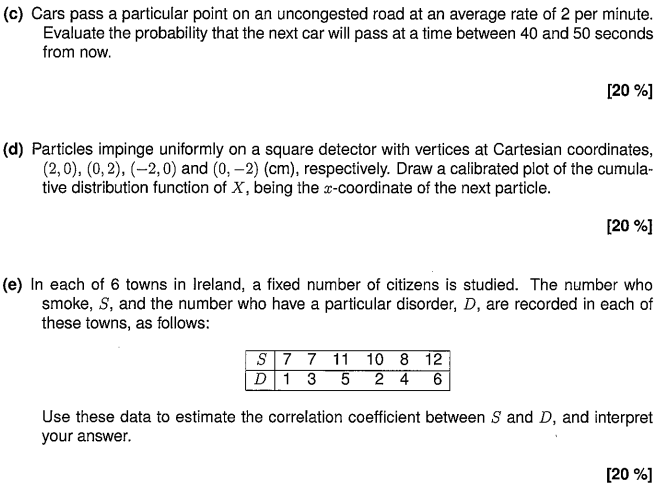 Solved (c) Cars pass a particular point on an uncongested | Chegg.com