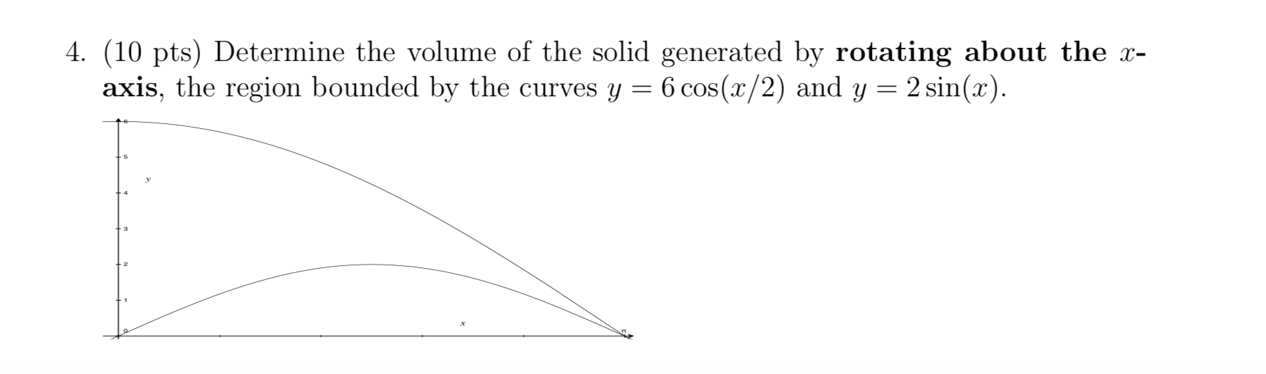 Solved Determine the volume of the solid generated | Chegg.com