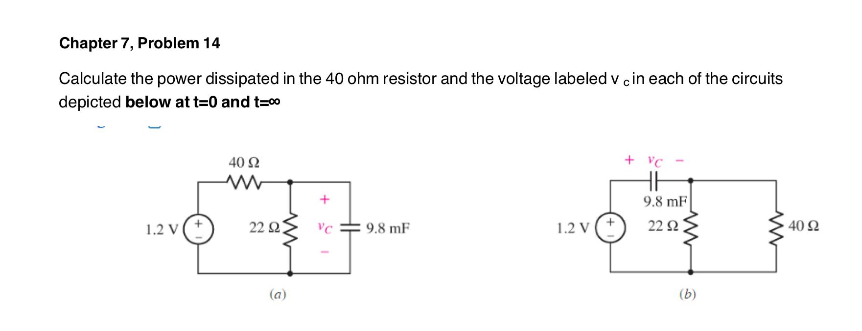 Solved Calculate the power dissipated in the 40 ohm resistor | Chegg.com