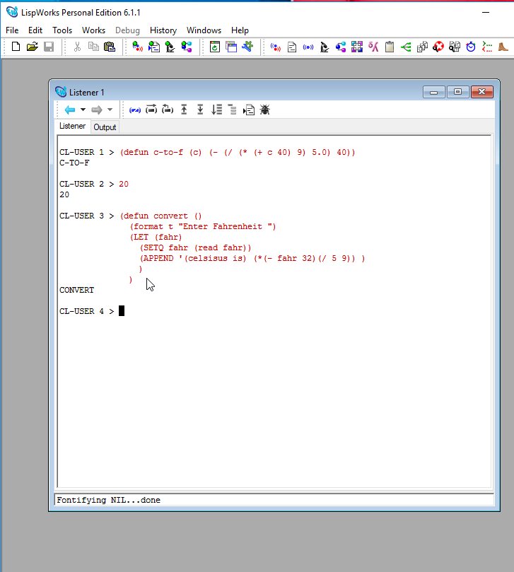 Solved How to Execute this LISPWork personal edition? Please | Chegg.com