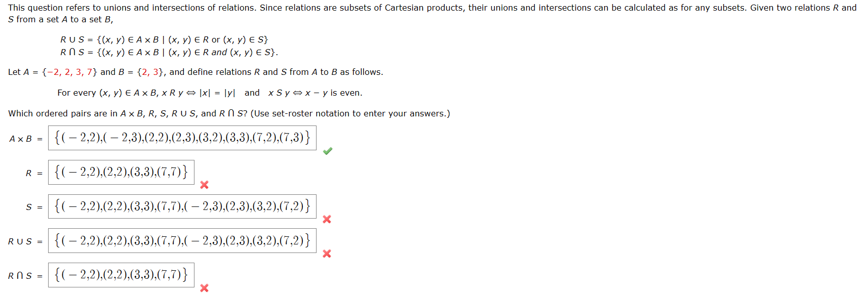 Solved S ﻿from a set A ﻿to a set | Chegg.com