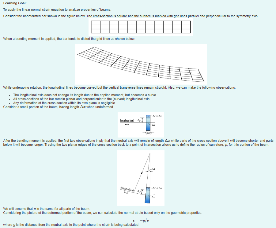 Solved Learning Goal: To apply the linear normal strain | Chegg.com
