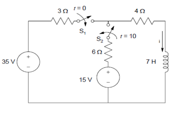 Solved In the RL electrical circuit given in the figure, | Chegg.com