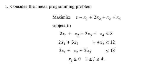 Solved 1. Consider the linear programming problem Maximize | Chegg.com