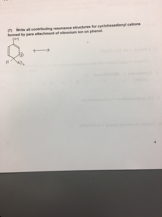 Solved Write all contributing resonance structures for | Chegg.com
