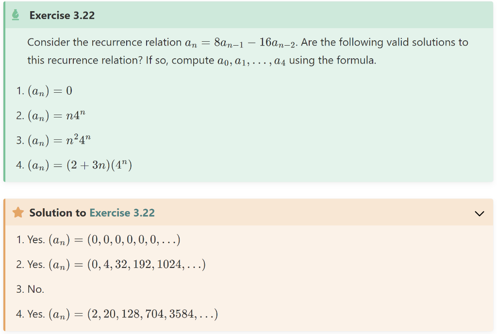 Solved Consider The Recurrence Relation An 8an−1−16an−2 Are