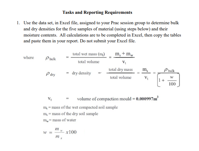 Solved Analysis and Reporting of Compaction Test Results | Chegg.com