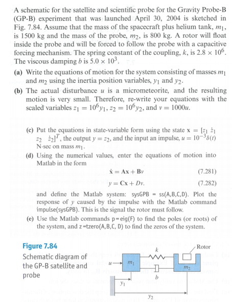 A schematic for the satellite and scientific probe | Chegg.com