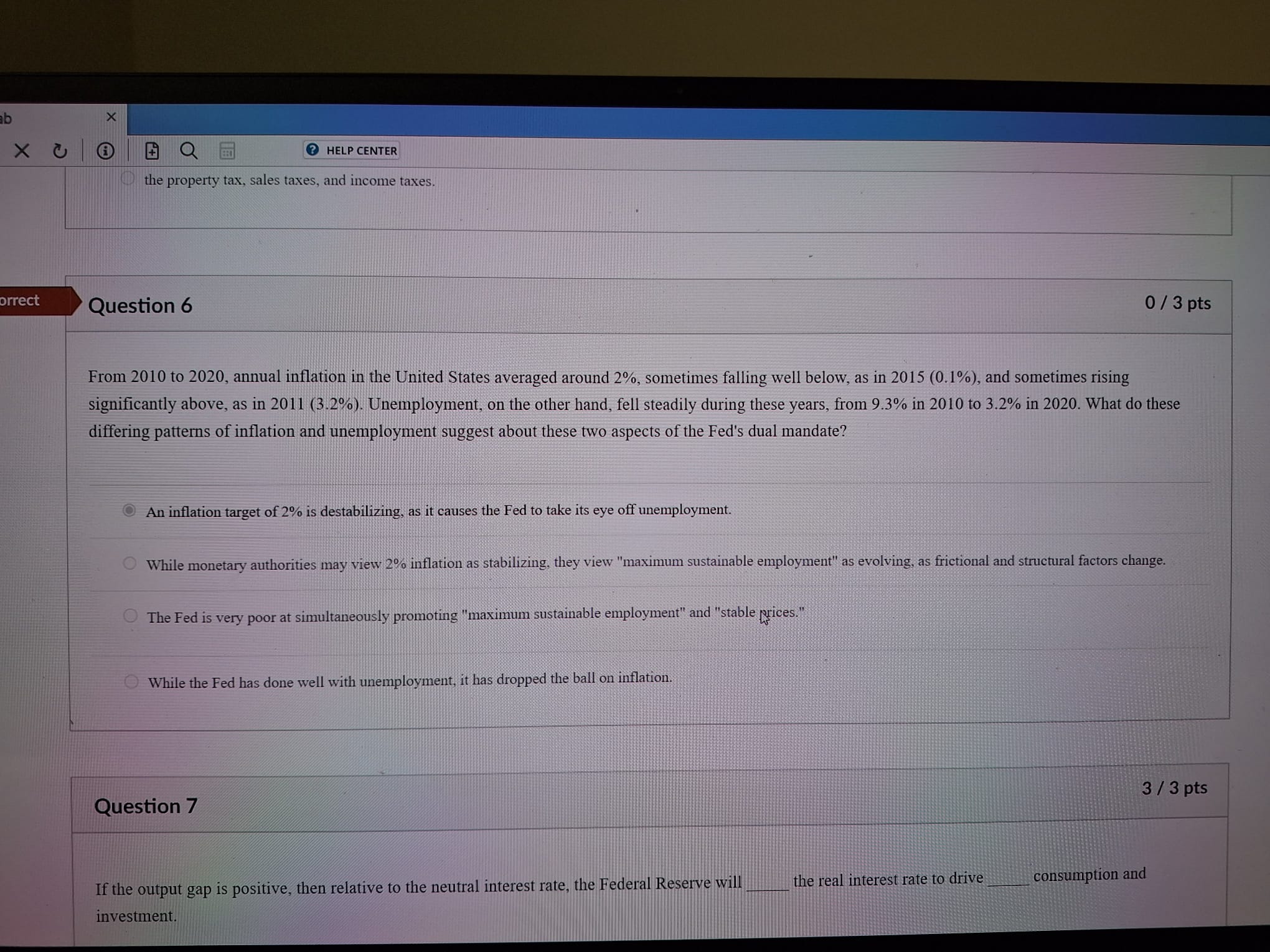 Solved Question 6From 2010 ﻿to 2020, ﻿annual inflation in | Chegg.com