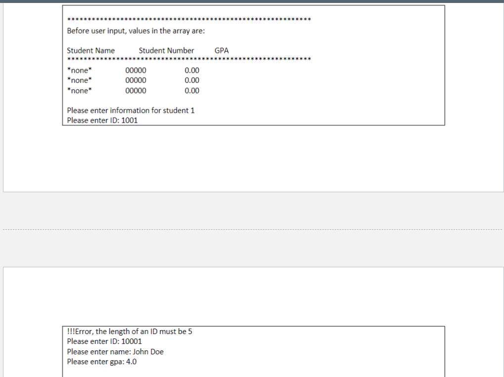 Program Description: Design a "Students" class that | Chegg.com