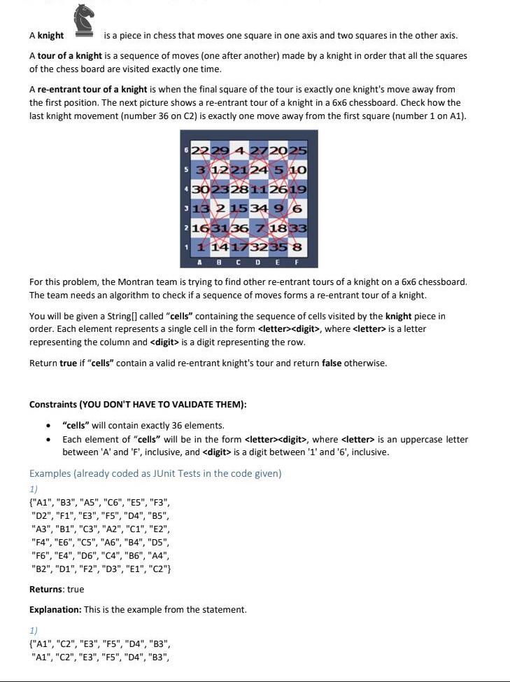 Solved A Knight Is A Piece In Chess That Moves One Square In 