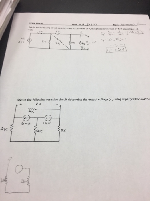 Solved In the following calculate the active value of V_0 | Chegg.com