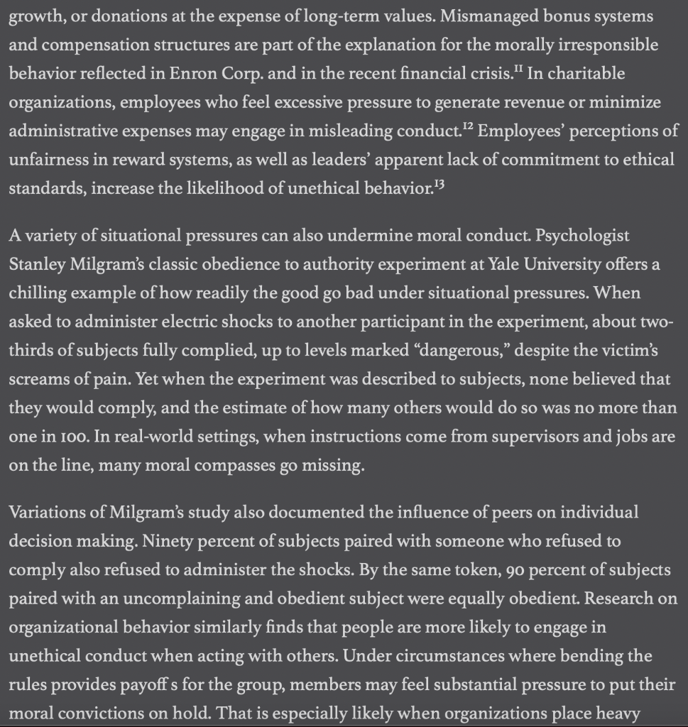 Solved Ethics and Nonprofits Deborah L. Rhode is the Ernest | Chegg.com