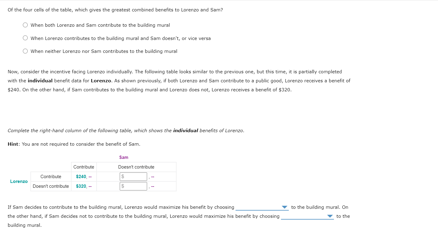 Solved 3. Voluntary contributions toward a public good | Chegg.com