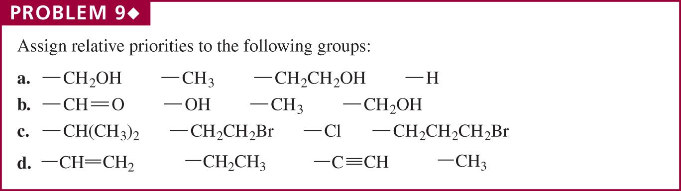 Solved PROBLEM 9 Assign relative priorities to the following | Chegg.com