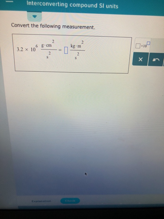 Solved Interconverting Compound SI Units Convert The Chegg