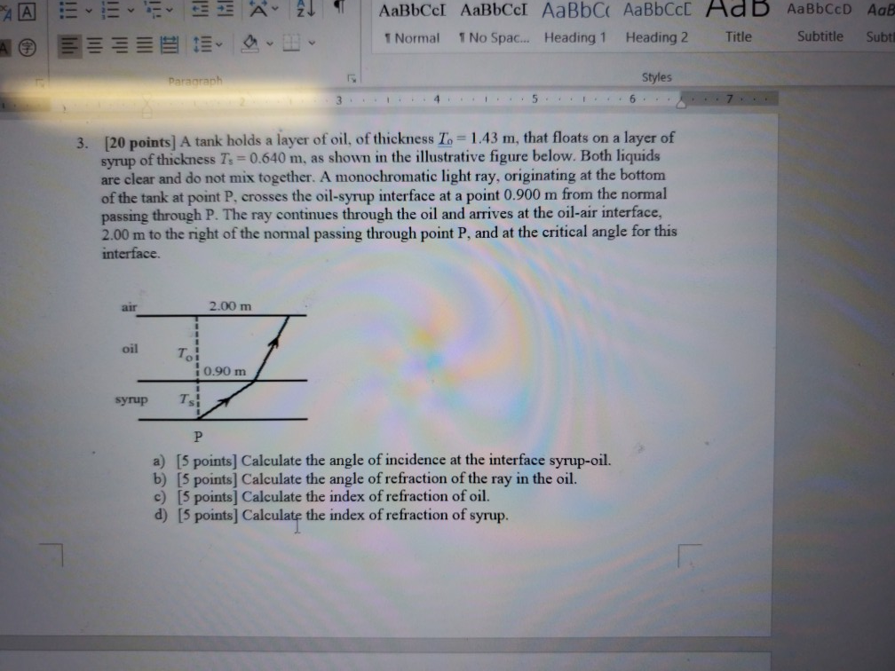 Solved AaBbccI AaBbcc AaBbcc AaBbc Add AaBbCcD AB 1 Normal 1 | Chegg.com