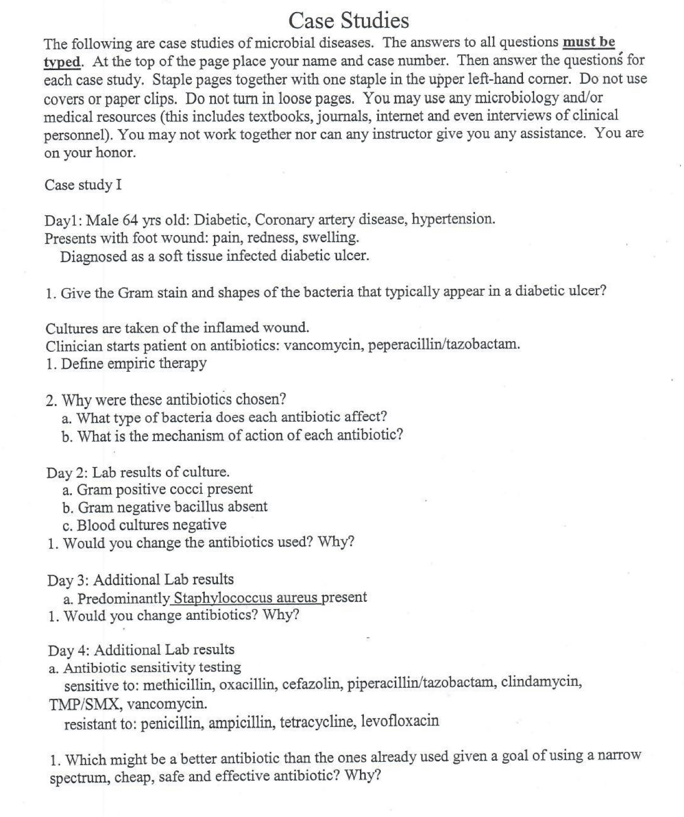 Solved Case Studies The following are case studies of | Chegg.com