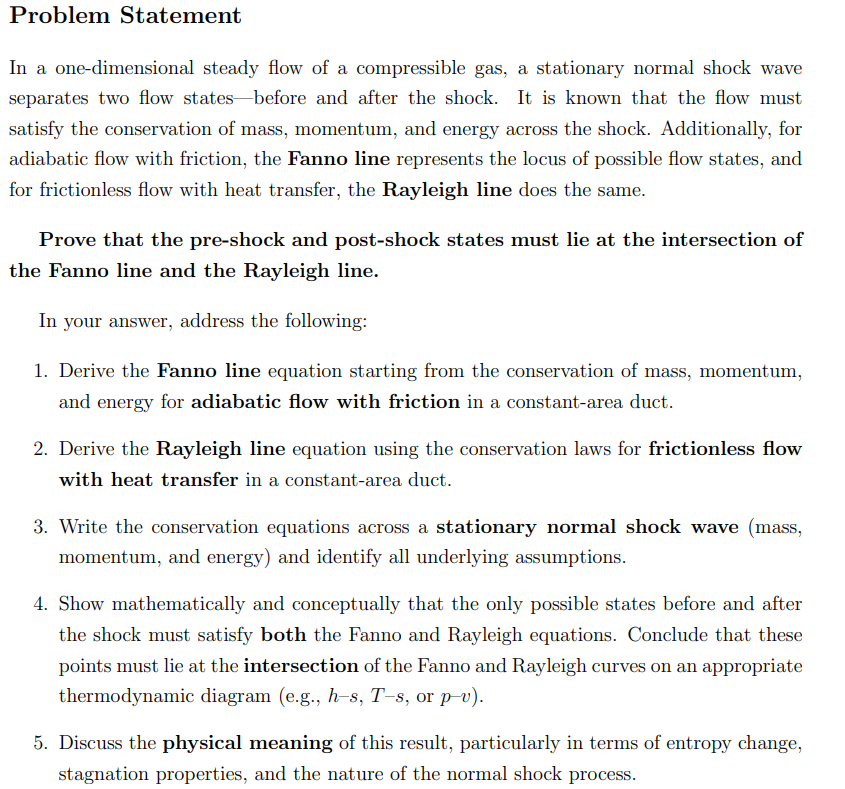 Solved Problem Statement In a one-dimensional steady flow of | Chegg.com