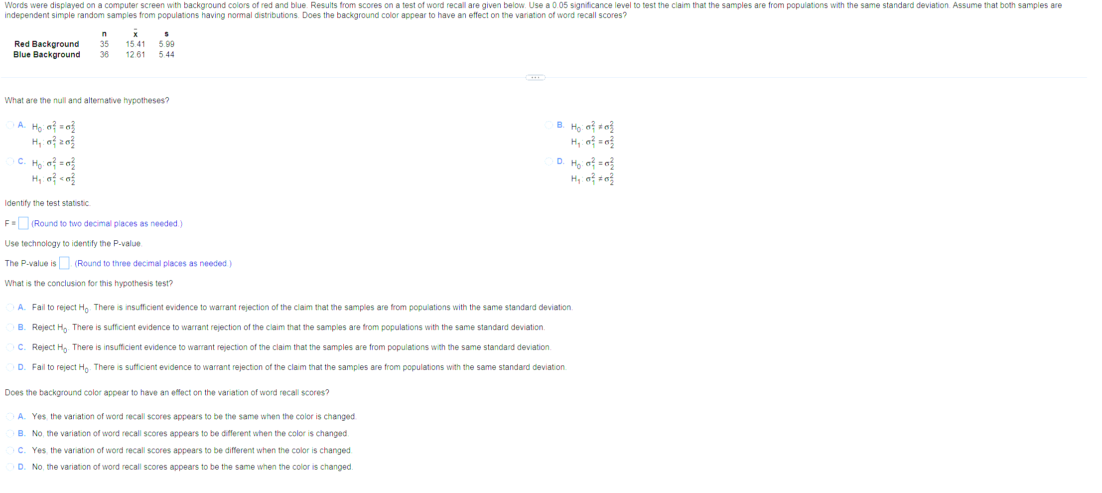 Solved independent simple random samples from populations | Chegg.com