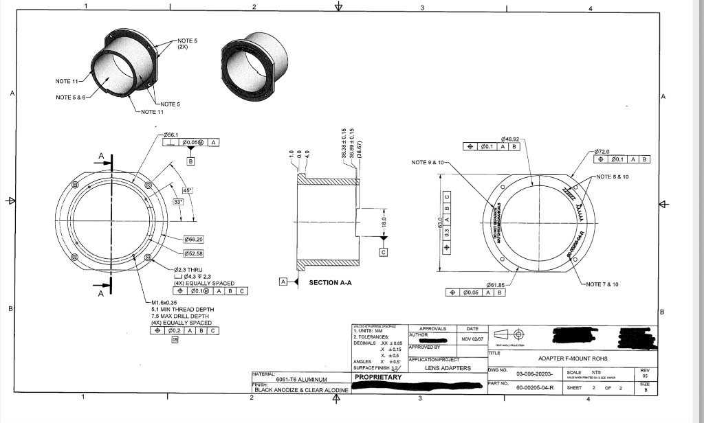 Solved 3 Parts List REV DESCRIPTION DATE DWN. BY NOTES TEM | Chegg.com
