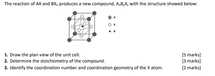 Solved 1. Draw the plan view of the unit cell. 2. Determine | Chegg.com