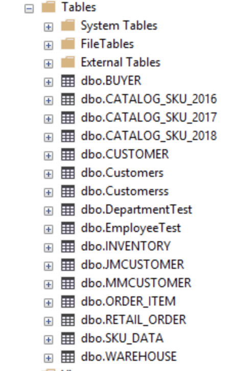 Solved Tables System Tables FileTables External Tables | Chegg.com