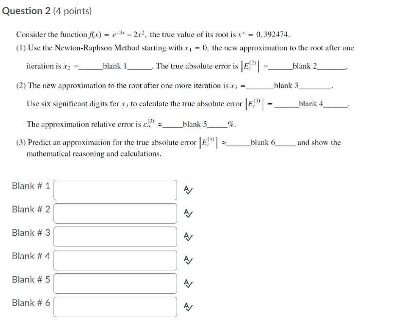 Solved Question 2 (4 points) Consider the function f(x) = | Chegg.com