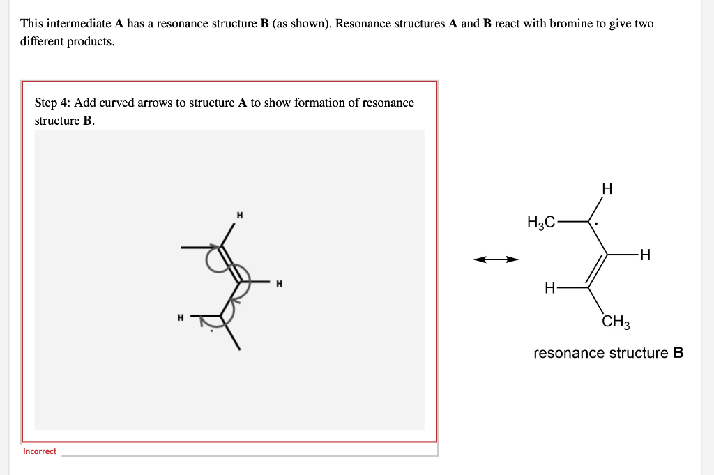 Solved This intermediate A has a resonance structure B (as | Chegg.com
