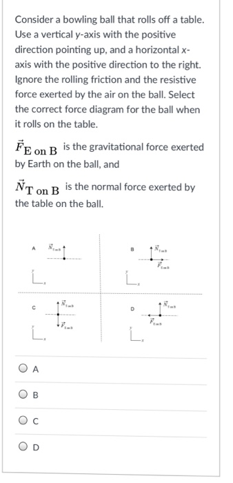Solved Consider a bowling ball that rolls off a table. Use a | Chegg.com