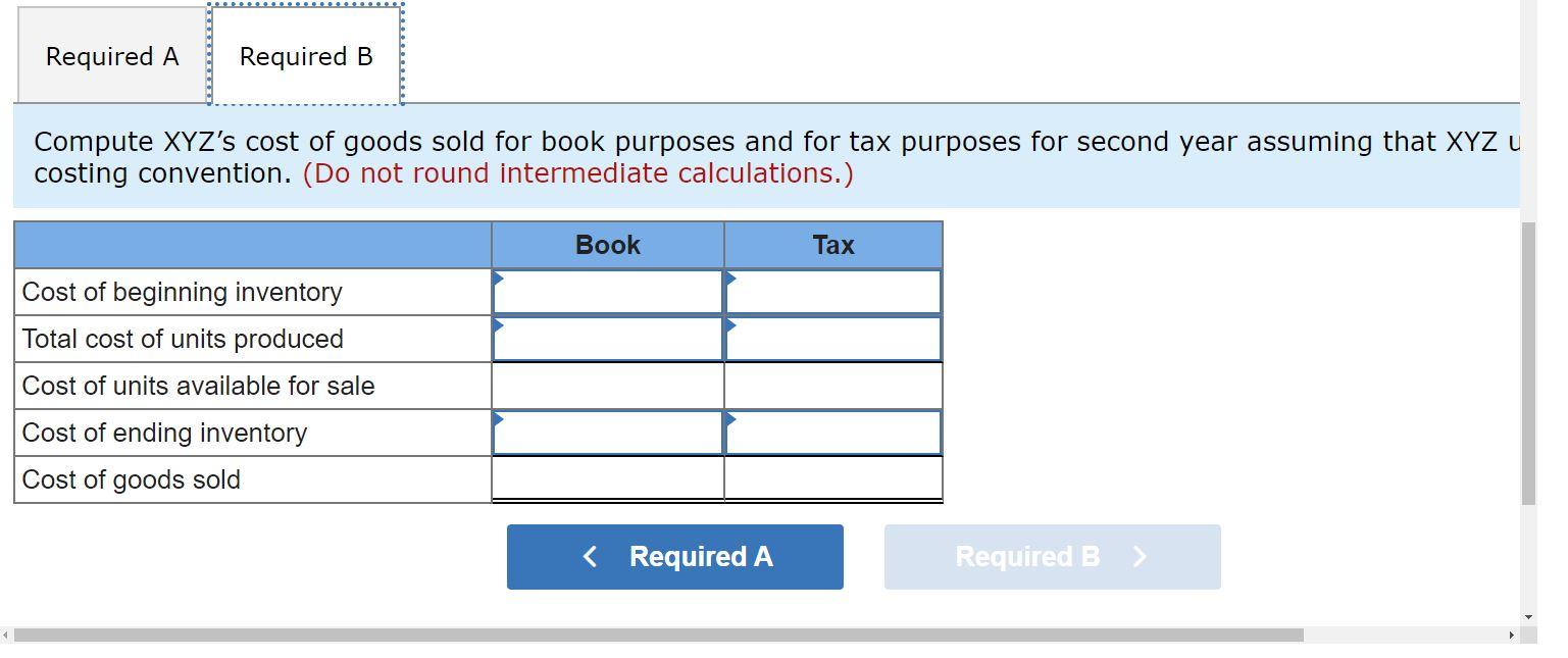 Solved Company XYZ manufactures a tangible product and sells | Chegg.com