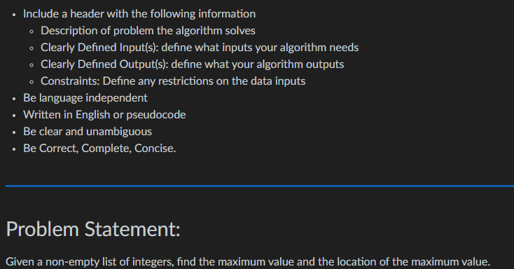 Solved - Include a header with the following information - | Chegg.com
