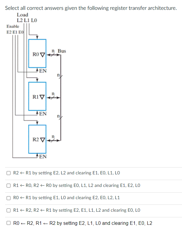 Solved Select all correct answers given the following | Chegg.com