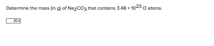 Solved Determine the mass (in g) of Na2CO3 that contains | Chegg.com