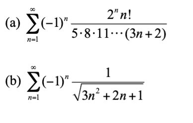 Solved Test for absolute convergence, conditional | Chegg.com