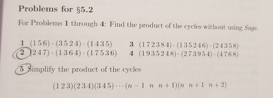 Solved Problems for $5.2 For Problems 1 through 4: Find the | Chegg.com