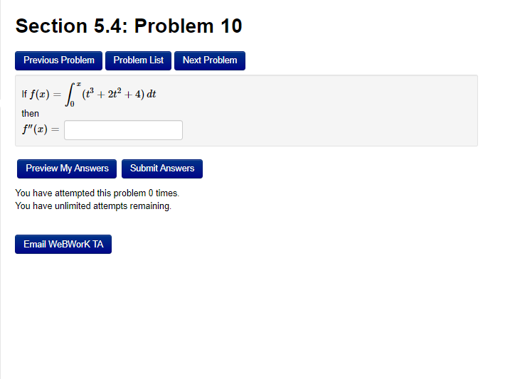 Solved Section 5.4: Problem 10 Previous Problem Problem List | Chegg.com