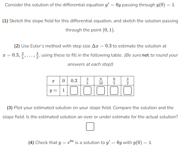 Solved (2) For the slope field in figure 1 , a solution at | Chegg.com