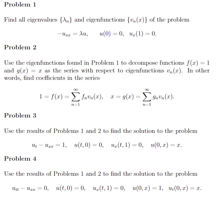 Solved Solve for all four problems step-by-step. Solve | Chegg.com