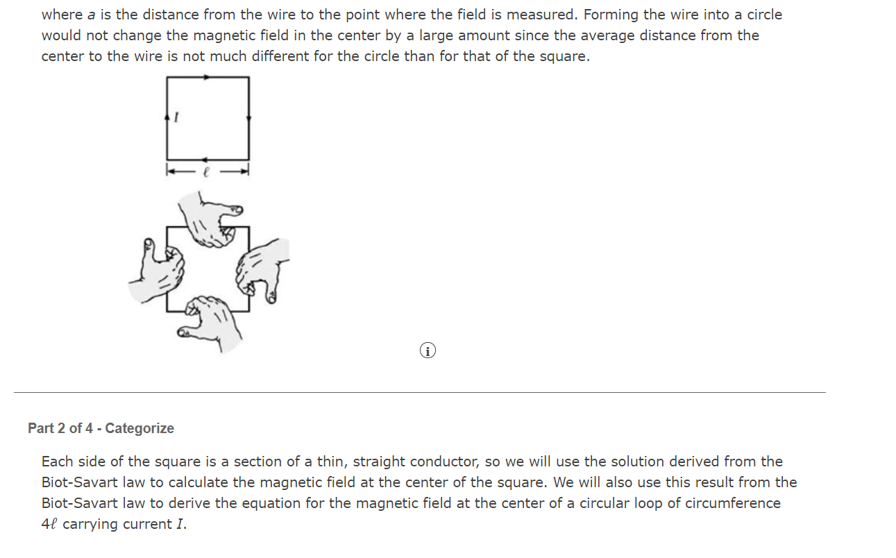 Solved (a) A conducting loop in the shape of a square of | Chegg.com